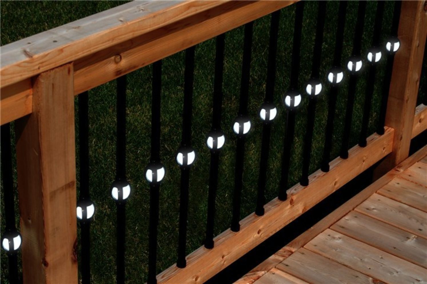 Lighted Balusters – Deck Impressions